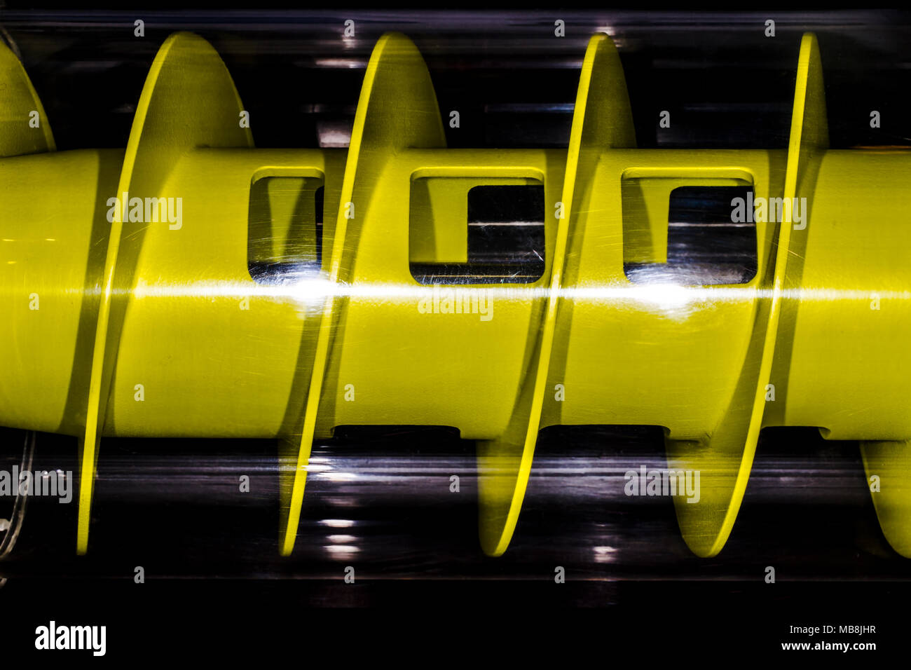 yellow spiral tube, background image, close-up photo Stock Photo - Alamy