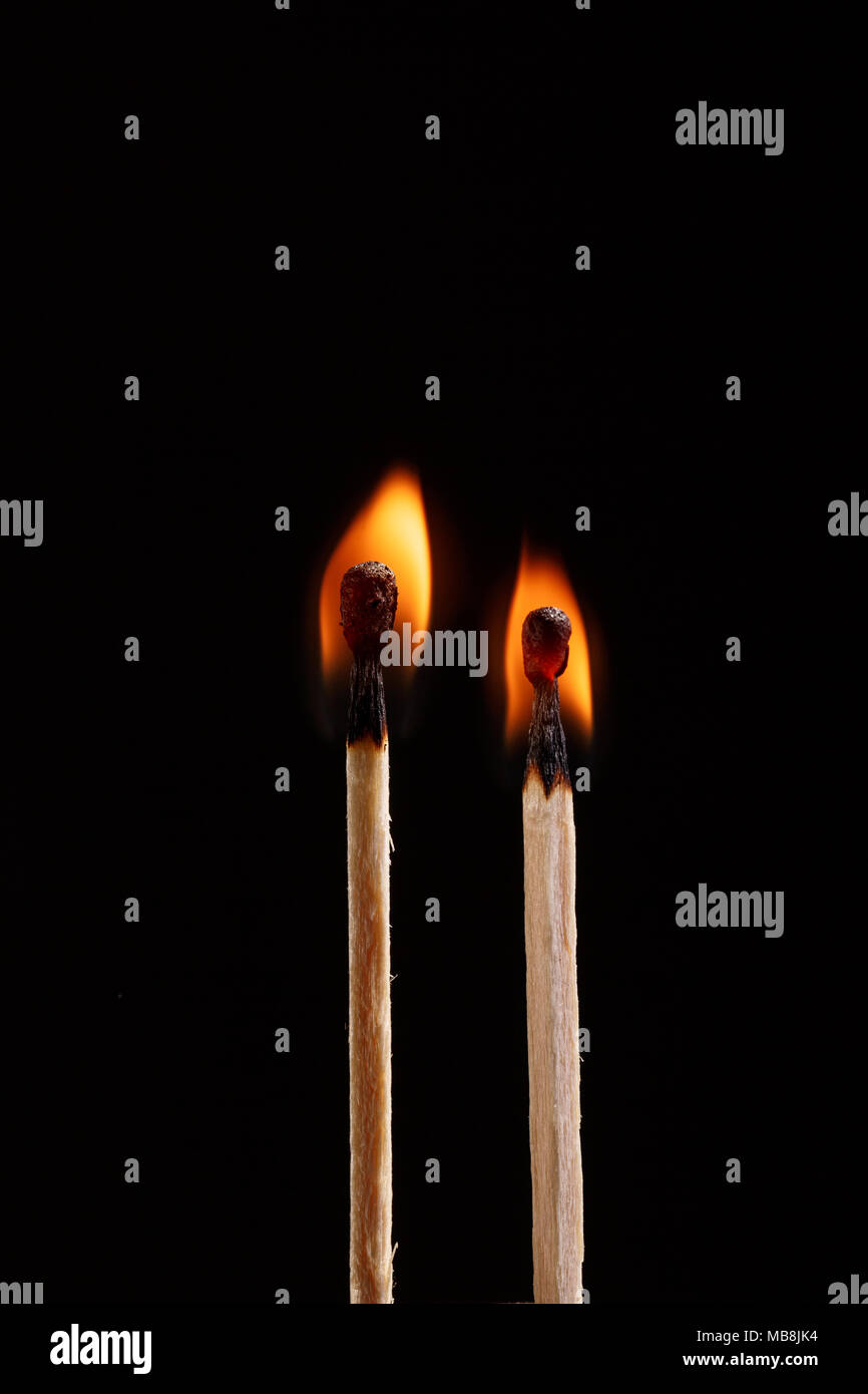 match with the flame isolated Stock Photo - Alamy
