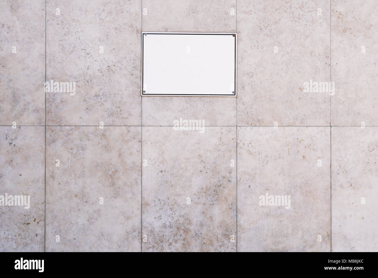 Blank white signage hi-res stock photography and images - Alamy