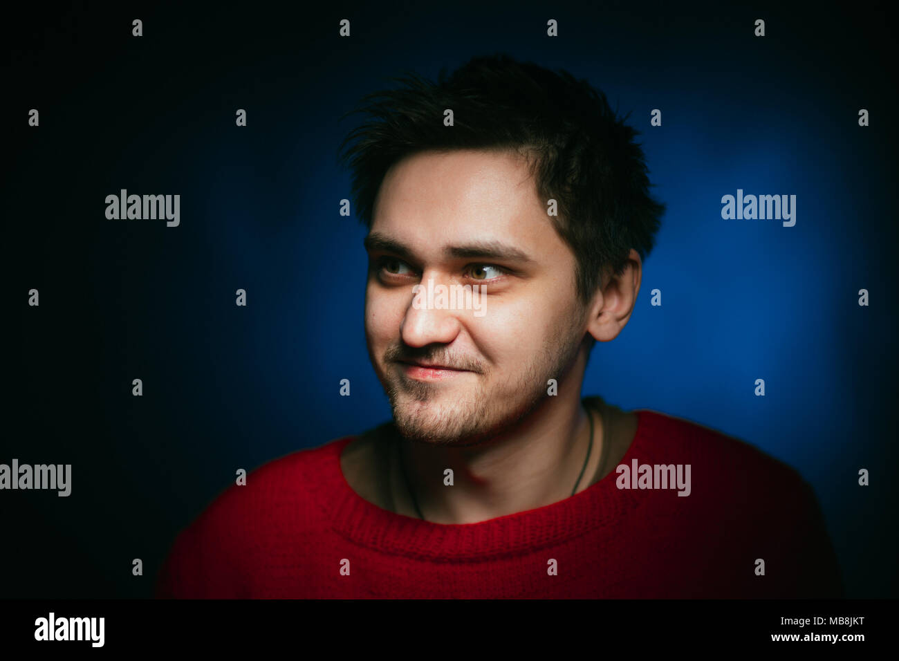 Emotional male portrait hi-res stock photography and images - Alamy