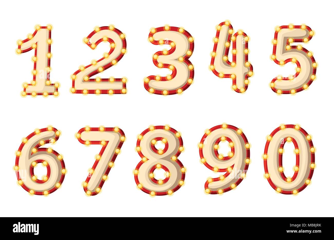 Lighted neon marquee Stock Vector Images - Alamy