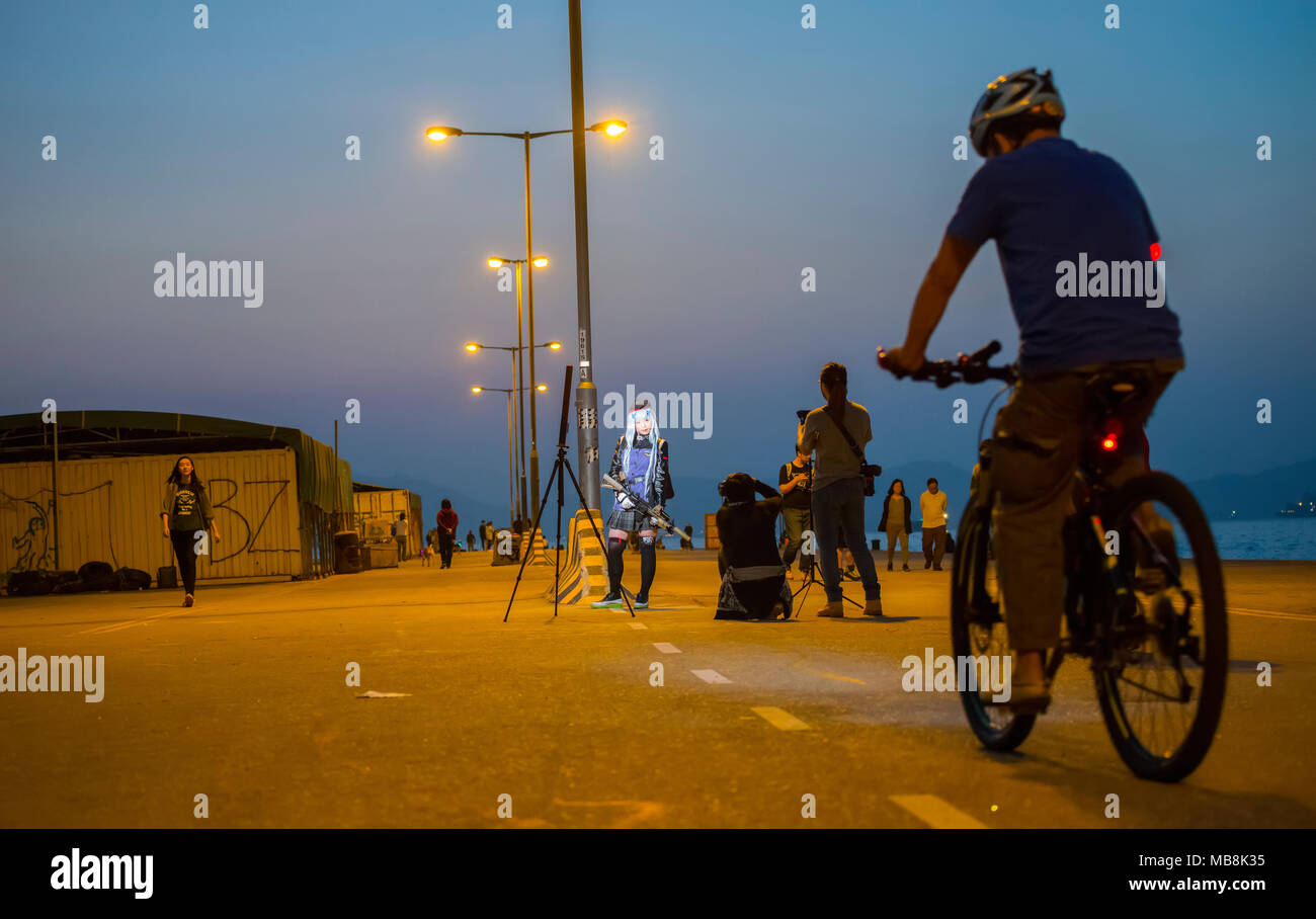 People taking pictures at Western District Public Cargo Pier (aka ...