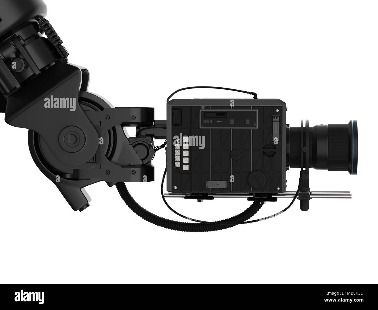3d rendering black robot hand with camera or robotic camera Stock Photo ...