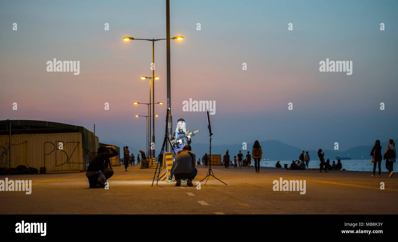 People taking pictures at Western District Public Cargo Pier (aka ...