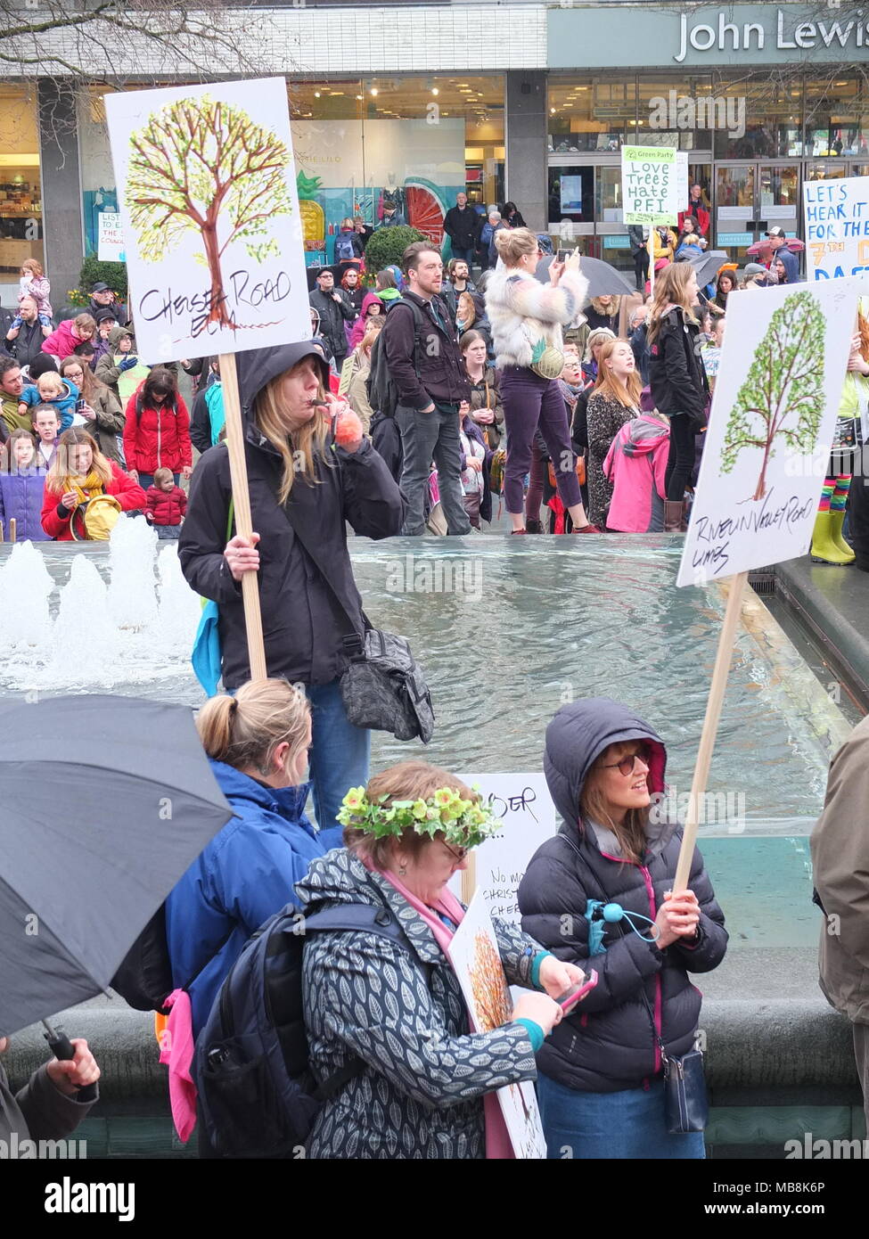Sheffield tree rally hi-res stock photography and images - Alamy