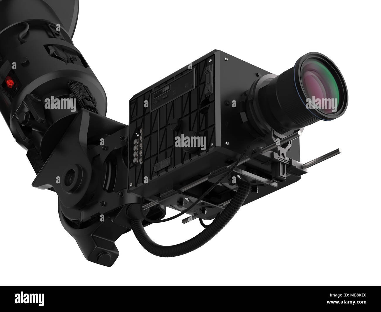 3d rendering black robot hand with camera or robotic camera Stock Photo ...