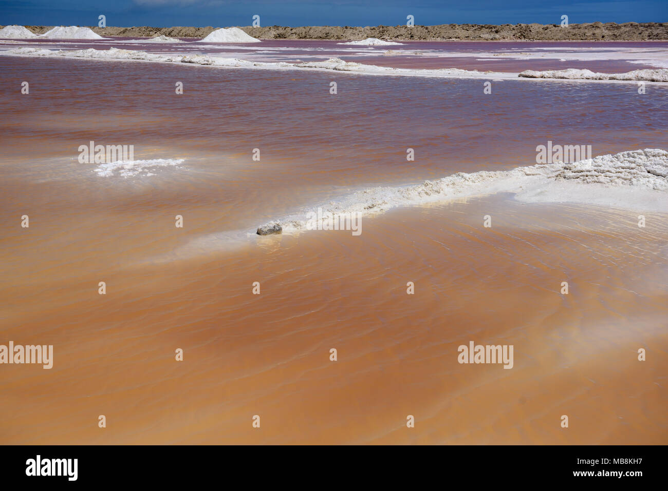A salt mine near the Cape Cross seal colony on Namibia's Skeleton Coast ...