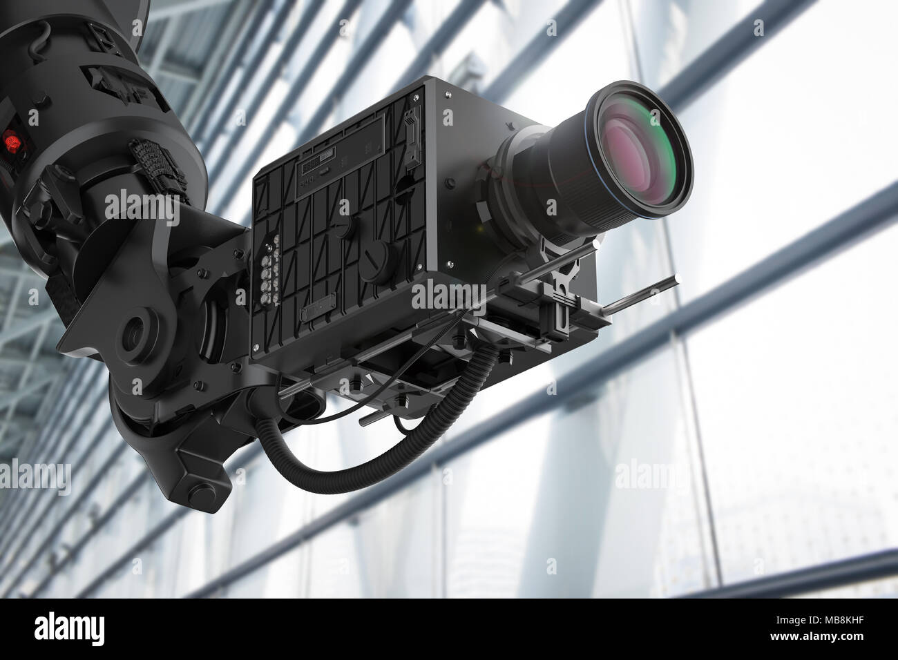 3d rendering black robot hand with camera or robotic camera Stock Photo ...