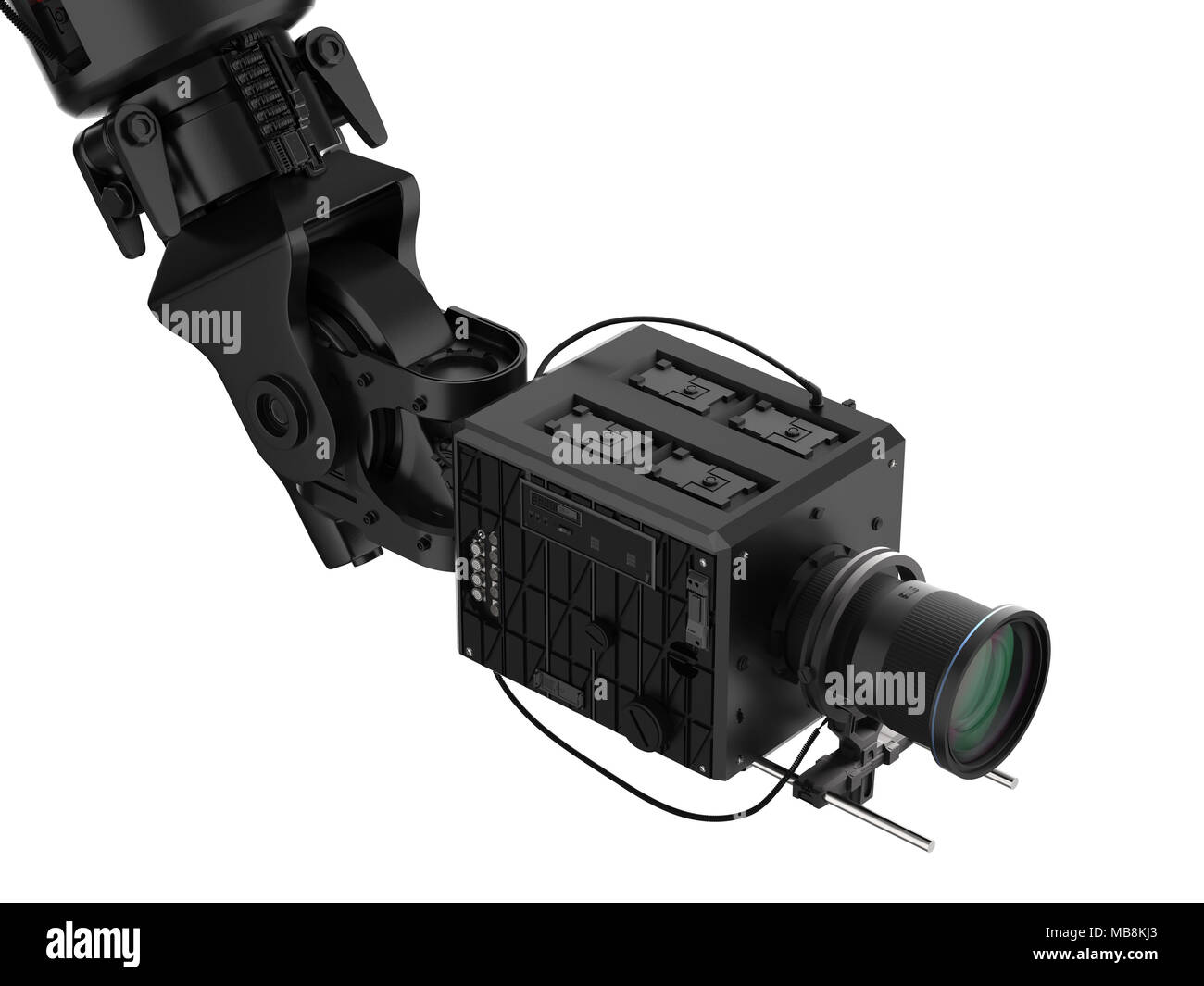 3d rendering black robot hand with camera or robotic camera Stock Photo ...