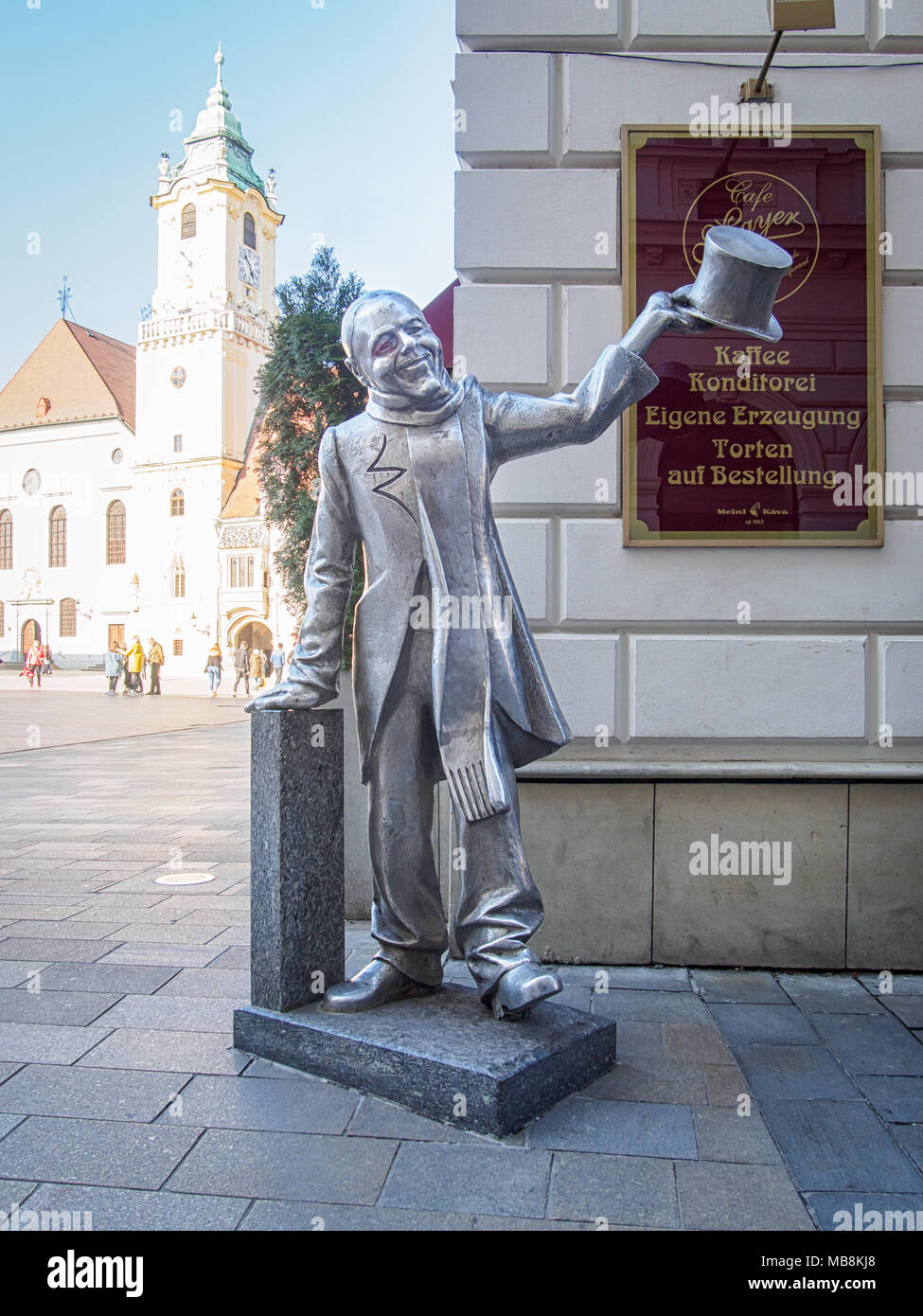 Bratislava statue schone naci’ hi-res stock photography and images - Alamy