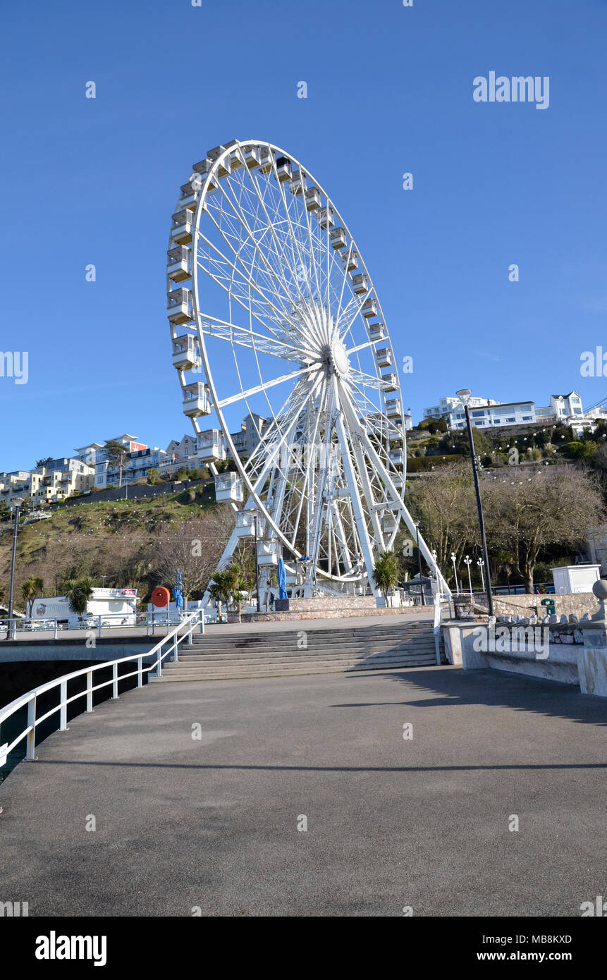 Torquay harbour and marina on the English Riviera in Devon with the ...