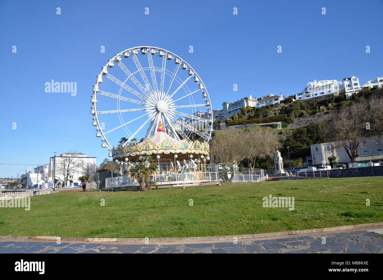 Torquay harbour and marina on the English Riviera in Devon with the ...
