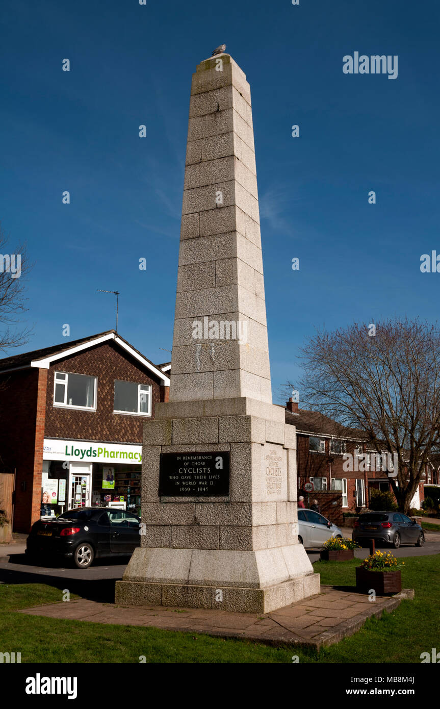 The cyclists memorial, Meriden, West Midlands, England, UK Stock Photo ...