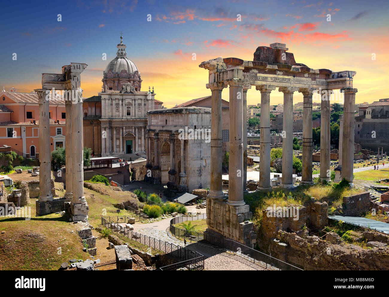 Sunset roman temples hi-res stock photography and images - Alamy