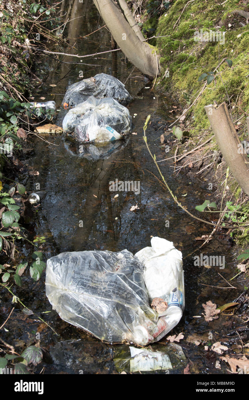 Littered ditch hi-res stock photography and images - Alamy