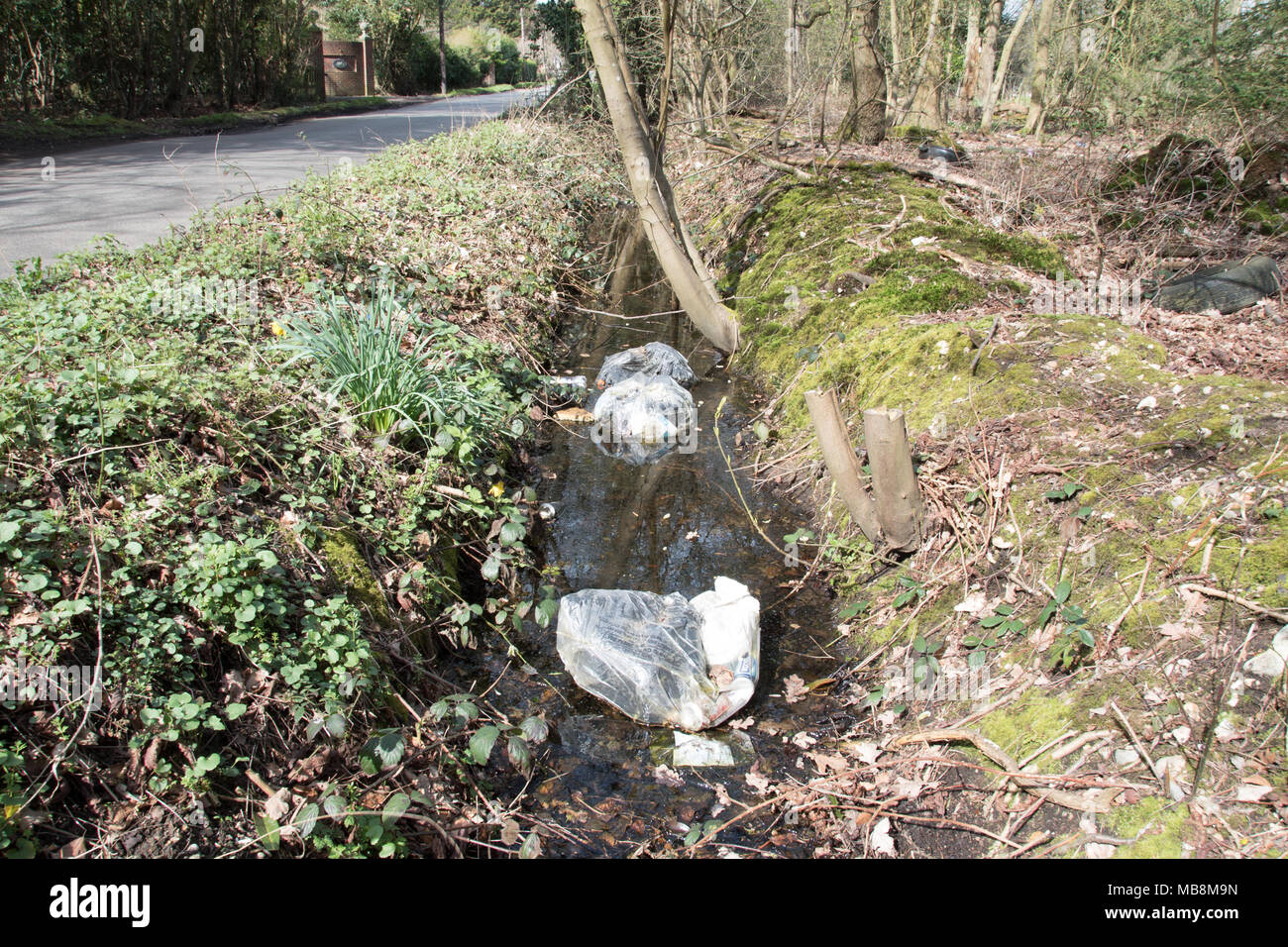 Littered ditch hi-res stock photography and images - Alamy