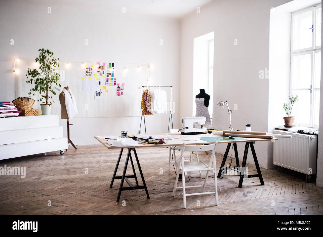 Interior of a studio, startup business Stock Photo - Alamy