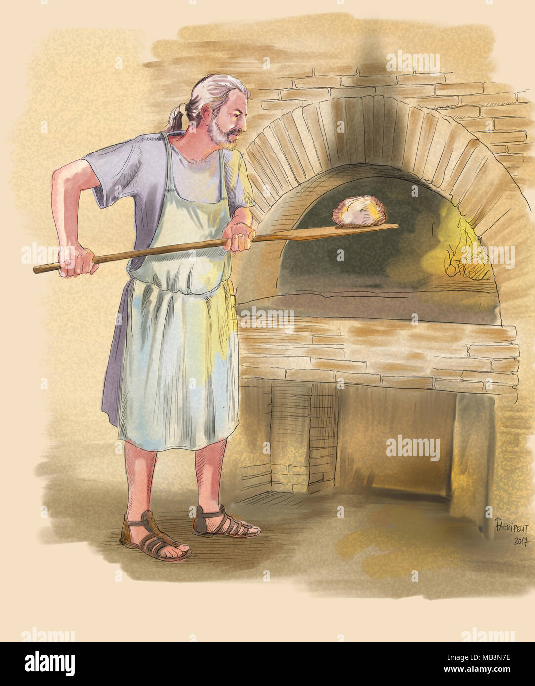 Ancient Roman, hystorical illustration Stock Photo - Alamy