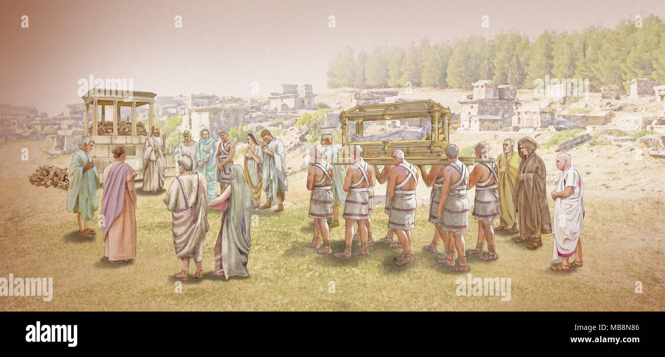 Ancient Roman, hystorical illustration Stock Photo - Alamy