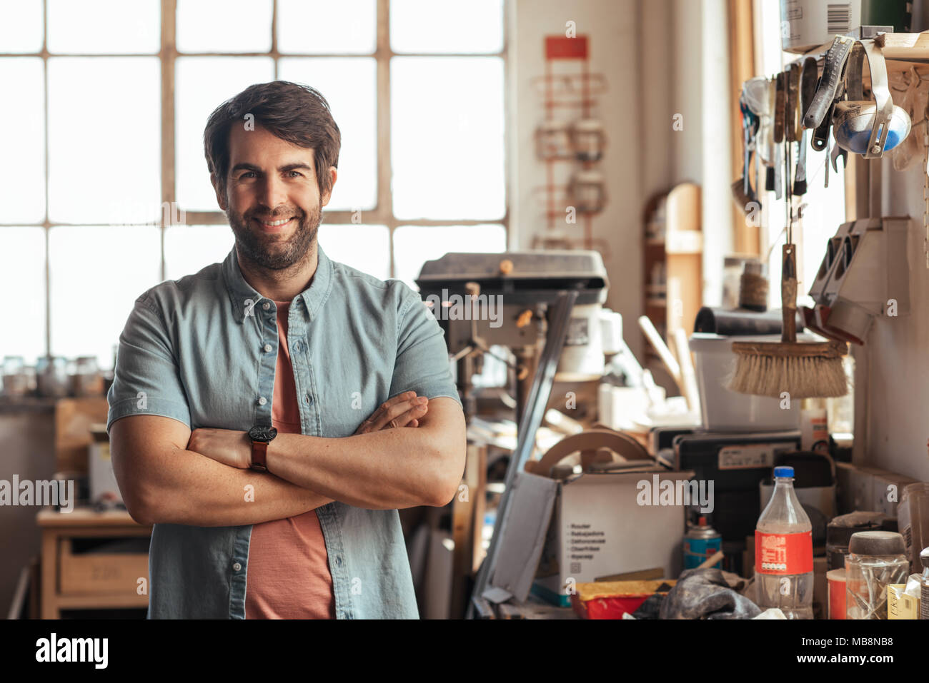 Woodworker bench hi-res stock photography and images - Alamy