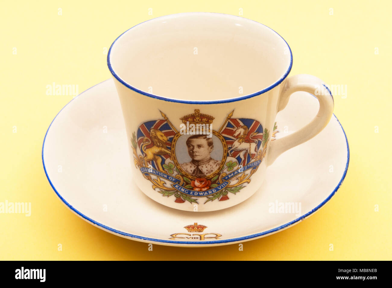 Coronation of King Edward VIII tea cup Stock Photo - Alamy
