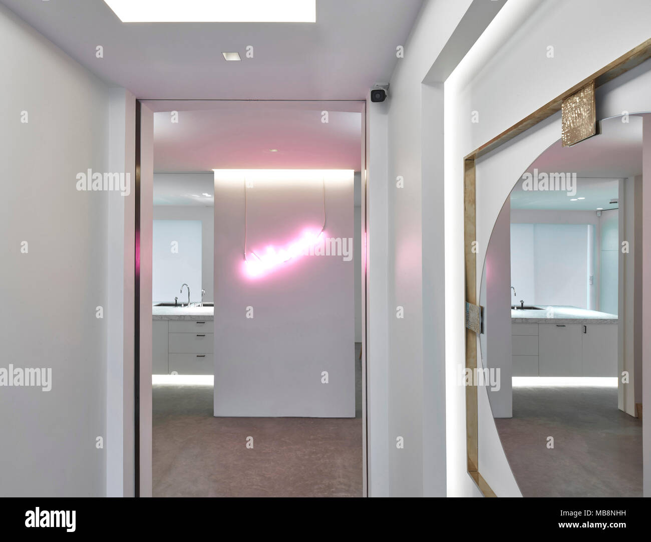 Entrance corridor. Private residence, London, United Kingdom. Architect ...