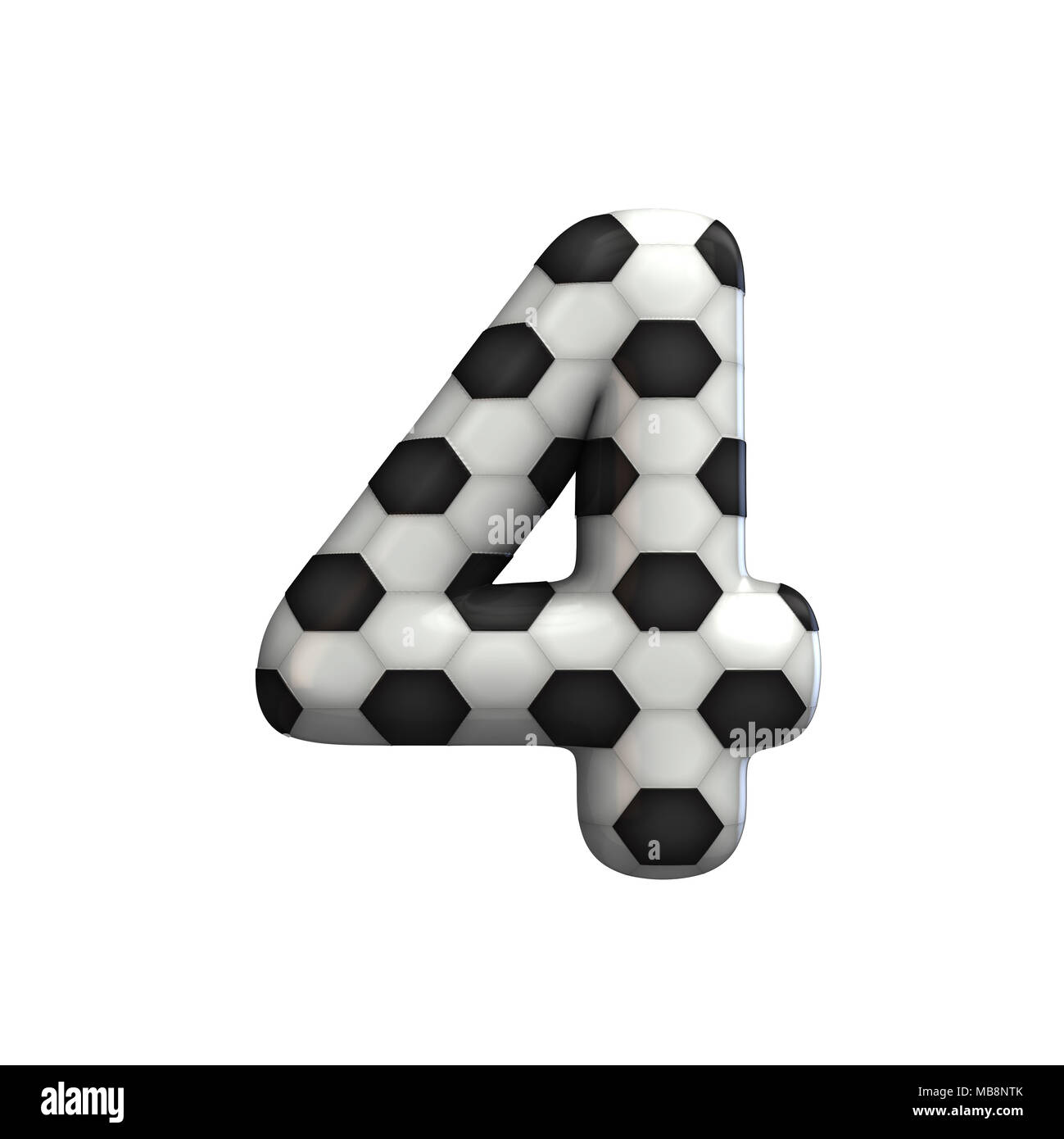 Soccer ball texture number 4. 3D Rendering Stock Photo - Alamy