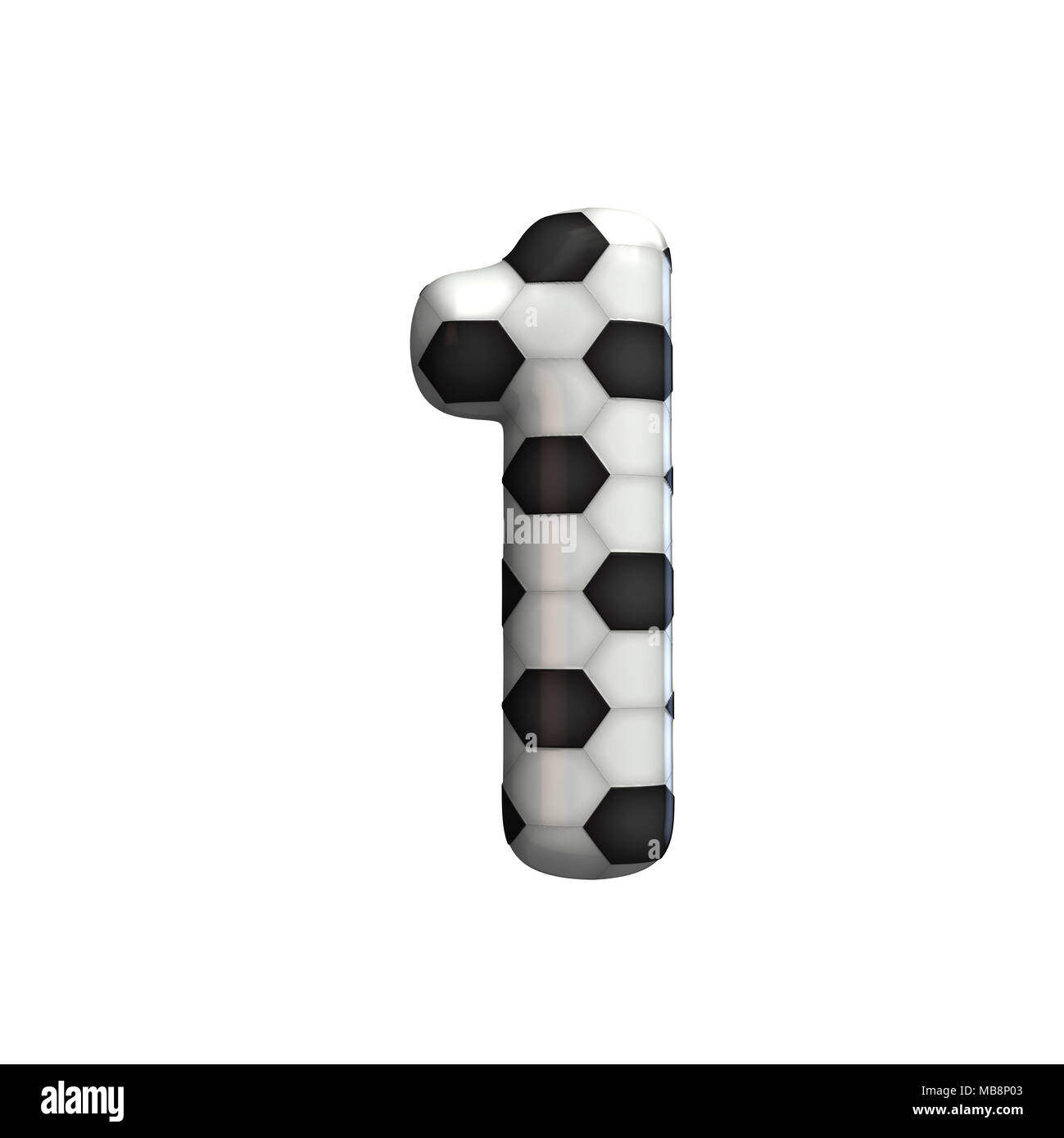 Soccer ball texture number 1. 3D Rendering Stock Photo - Alamy