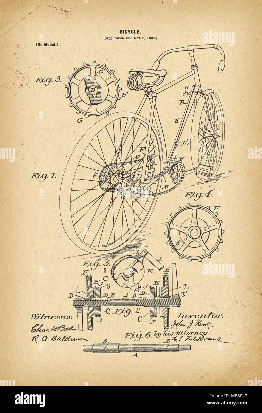 1897 patent hi-res stock photography and images - Alamy