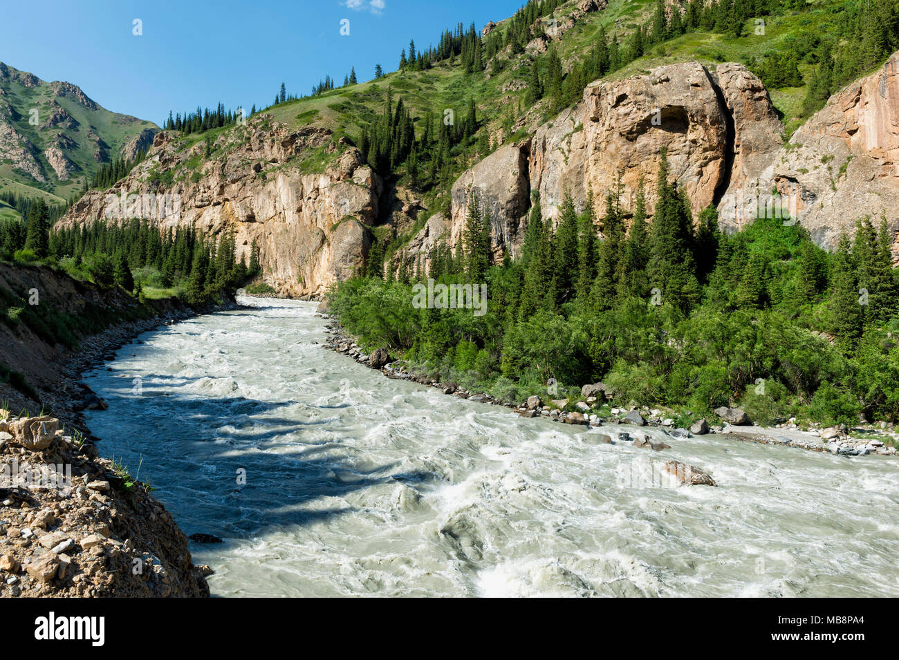 Naryn gorge, Mountain River, Naryn Region, Kyrgyzstan Stock Photo - Alamy