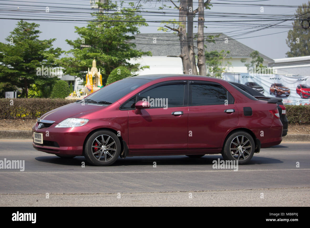 CHIANG MAI, THAILAND -MARCH 13 2018: Private Honda City Compact car ...