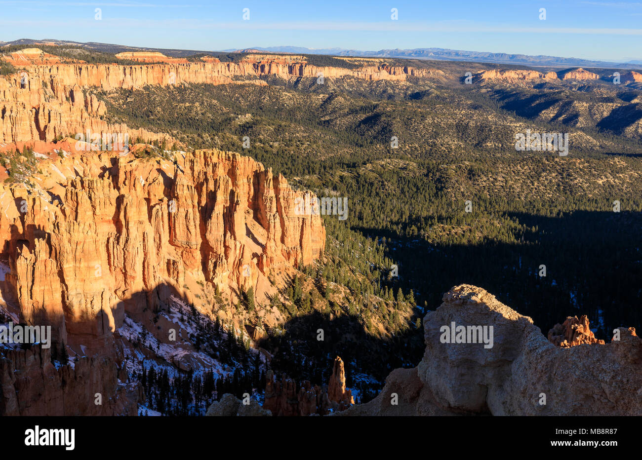 Scenic Winter Landscape in Bryce Canyon National Park Utah Stock Photo ...