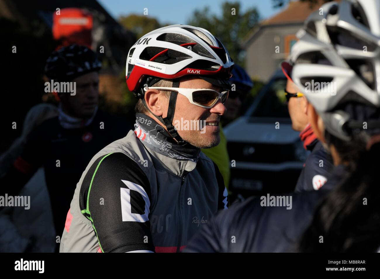 Group of cyclists on endurance road race Stock Photo - Alamy