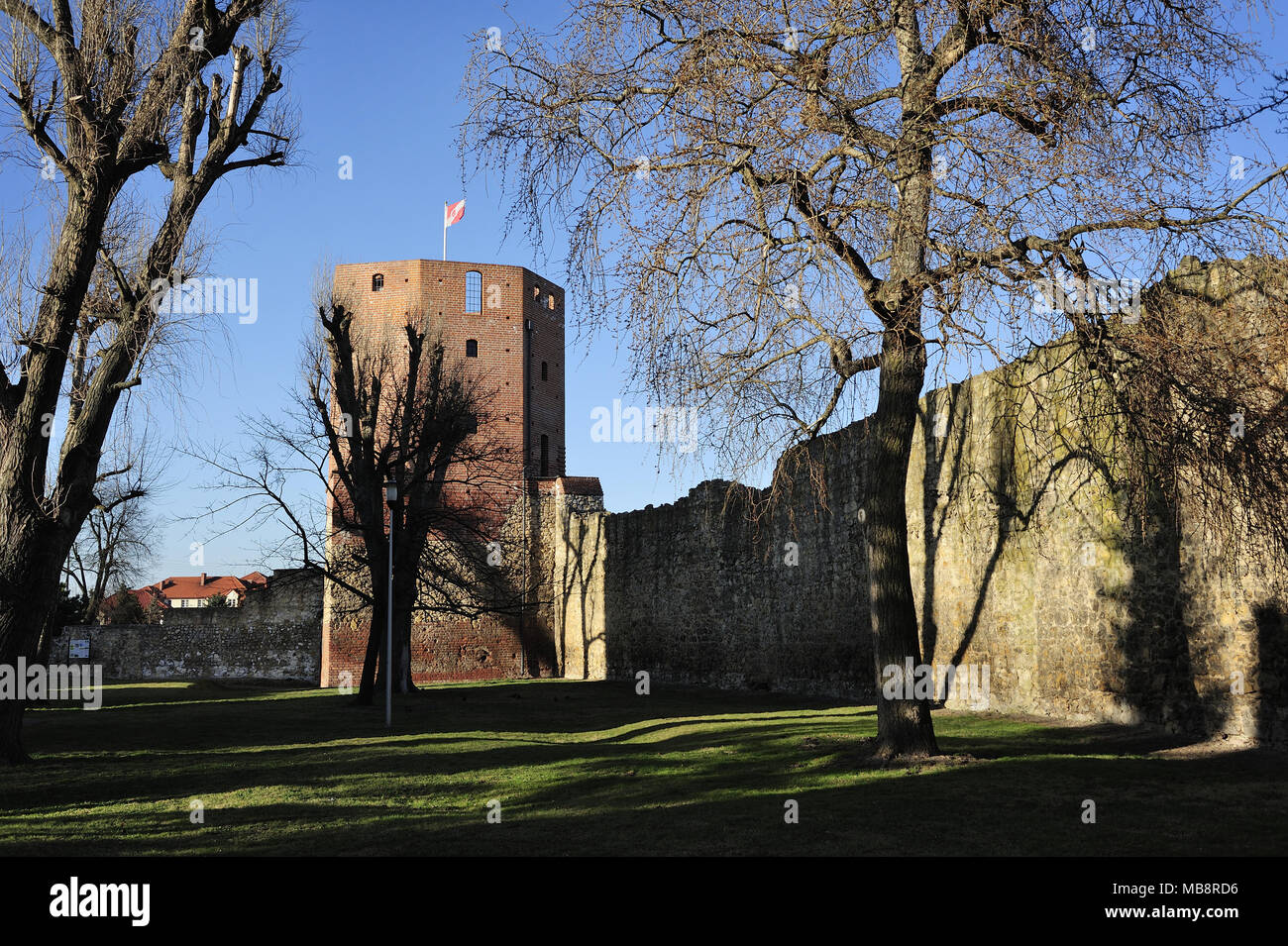 Wieluń fortifications, defensive walls, architecture, old, historical ...