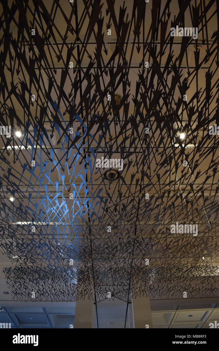 Representation of an arrow storm in the Royal Armouries Leeds Stock ...