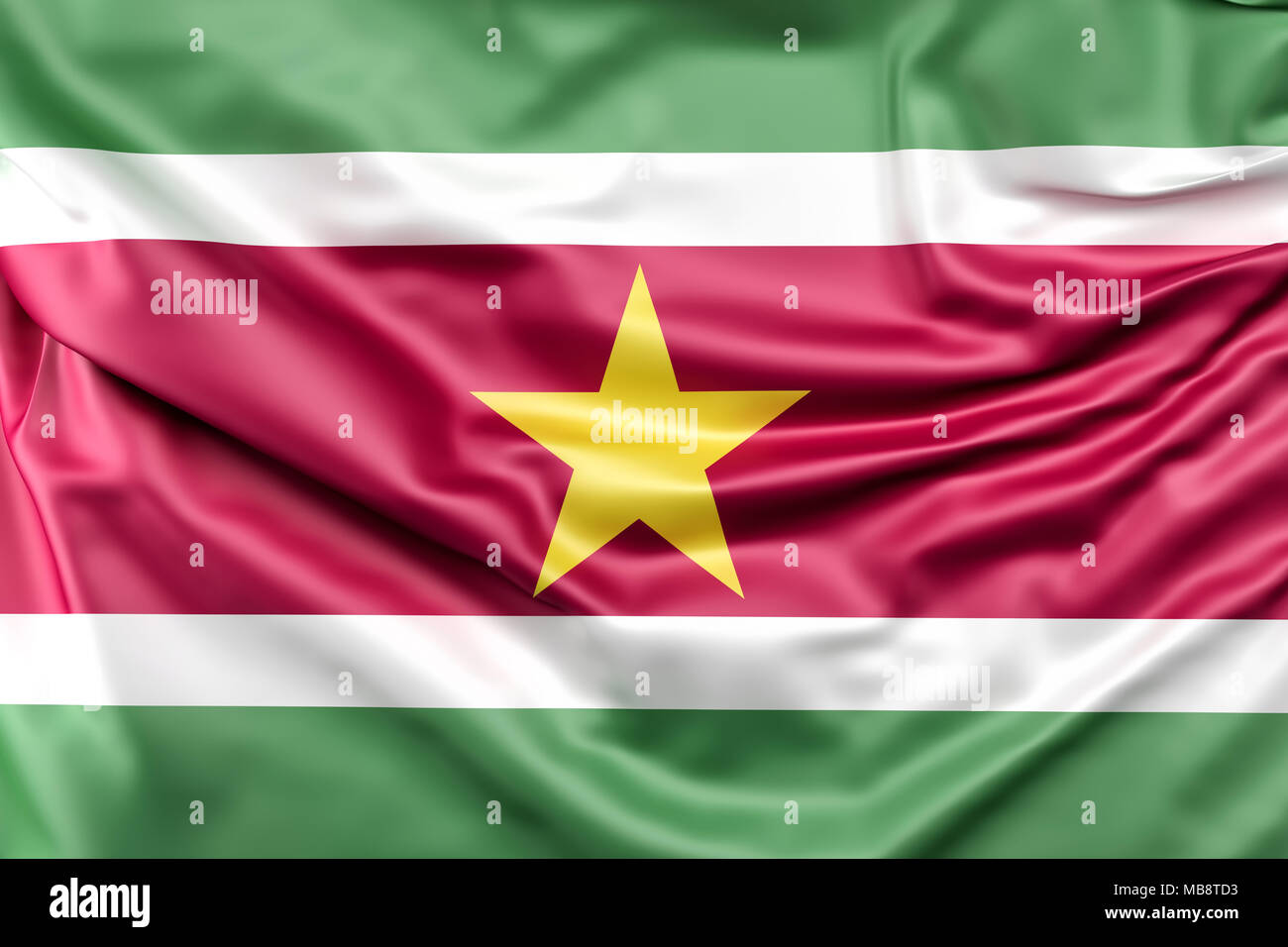 Flag of Suriname Stock Photo - Alamy
