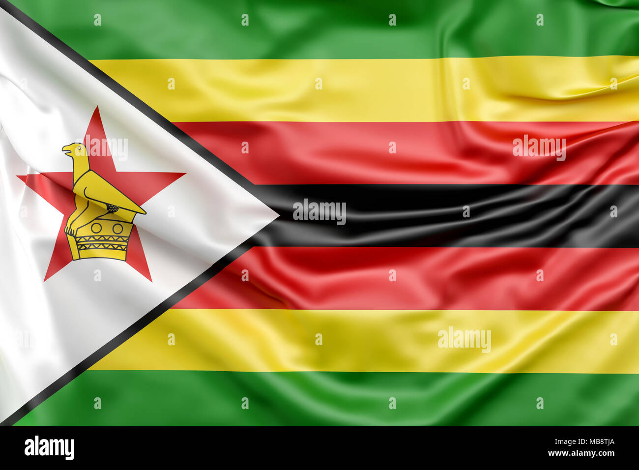 Zimbabwean flag hi-res stock photography and images - Alamy