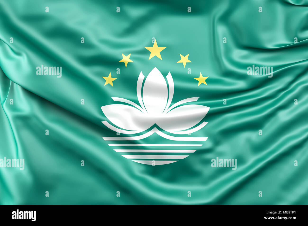 Flag of Macau Stock Photo - Alamy