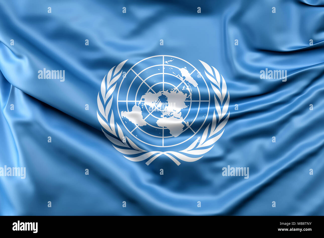 Flag of the United Nations Stock Photo - Alamy