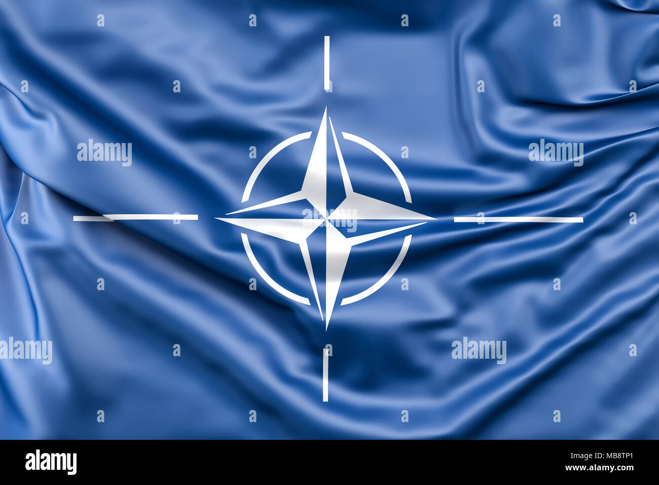 Flag of NATO Stock Photo - Alamy