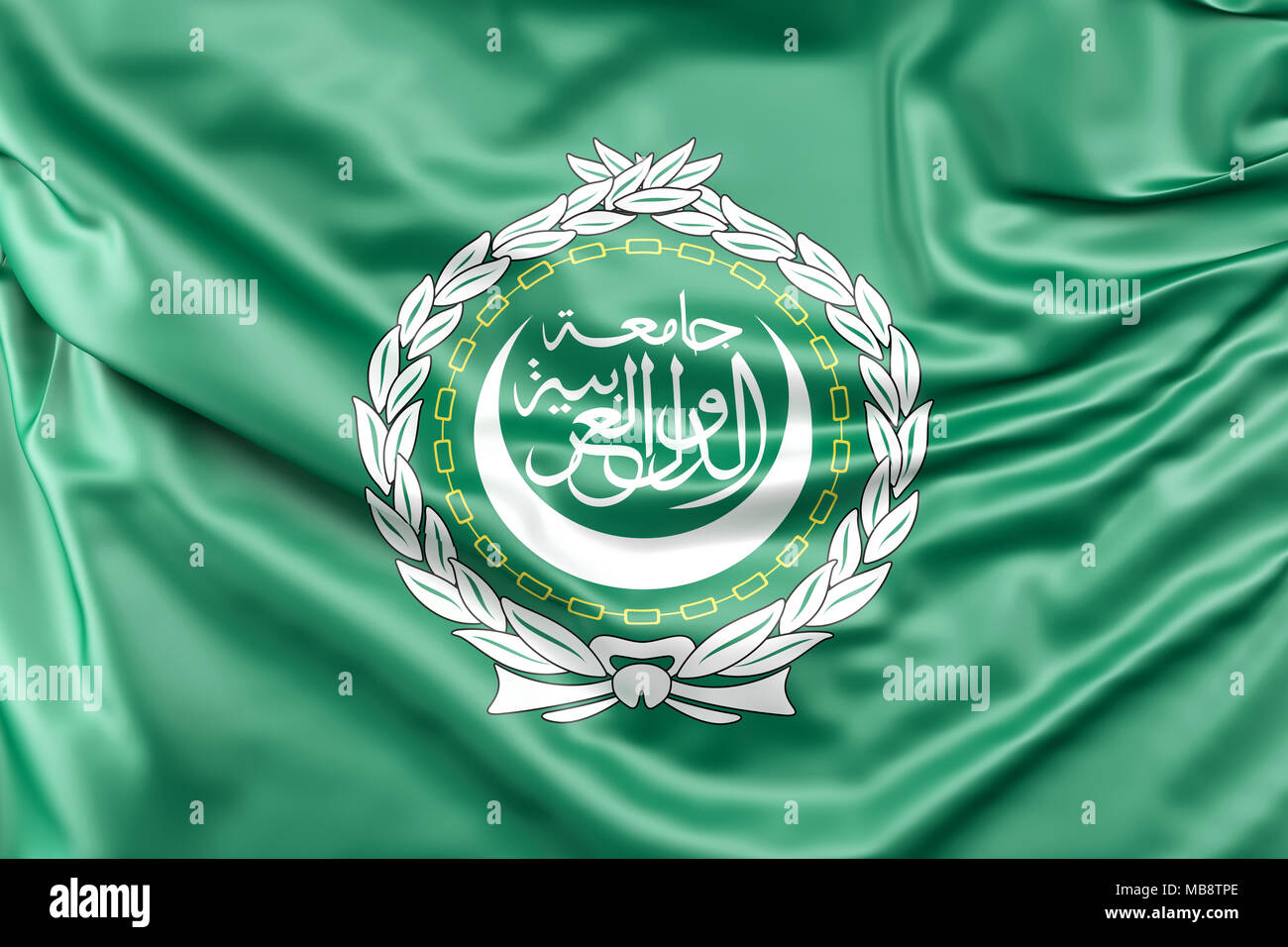 Flag of the Arab League Stock Photo - Alamy