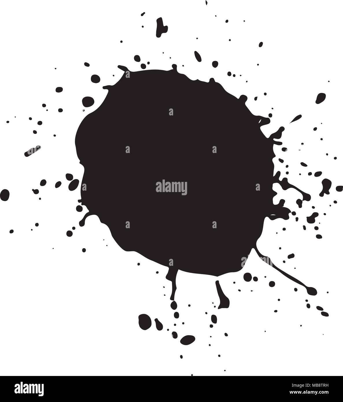 Large ink splat, with drips Stock Vector Image & Art - Alamy
