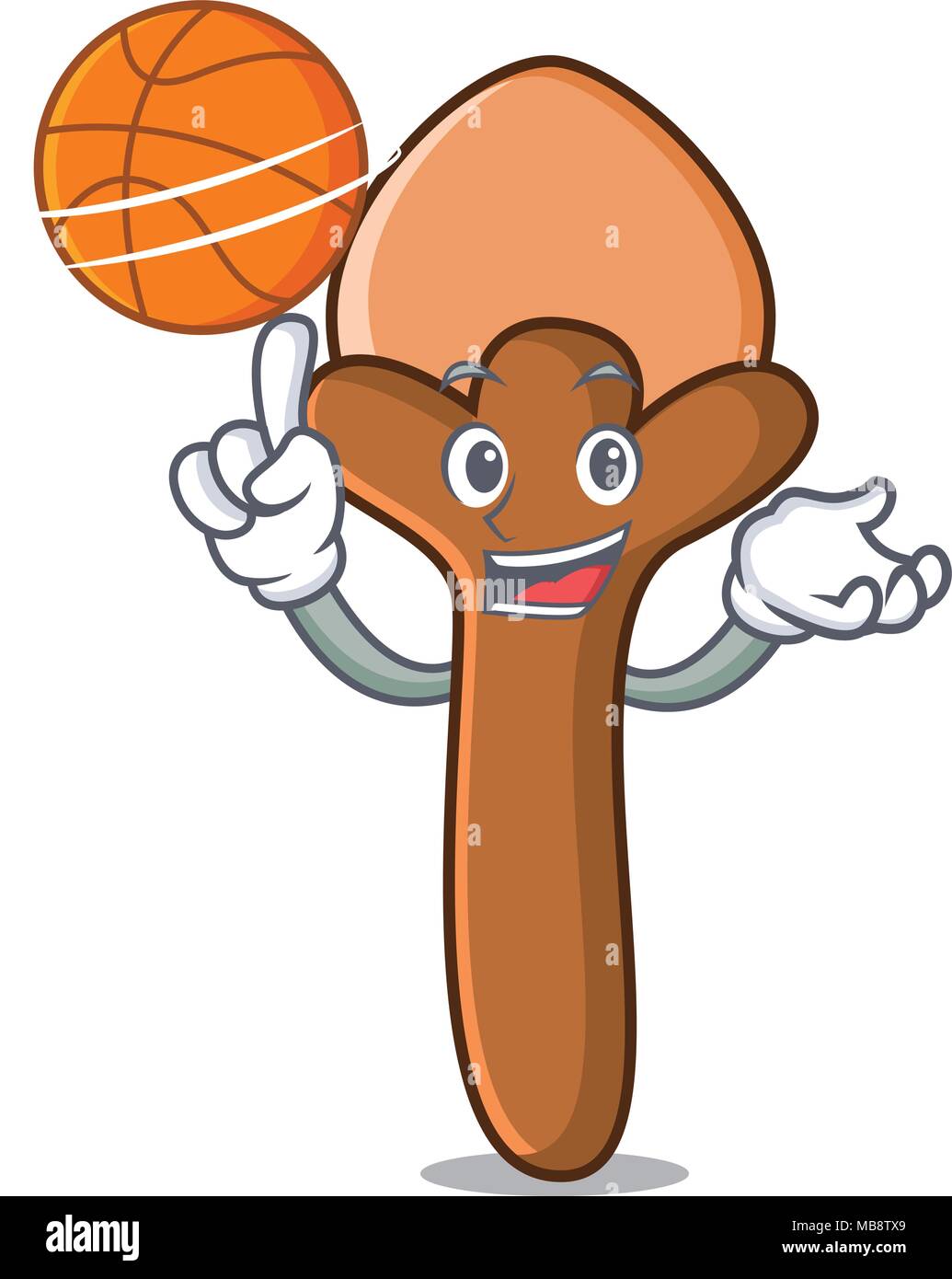 With basketball cloves character cartoon style Stock Vector Image & Art ...