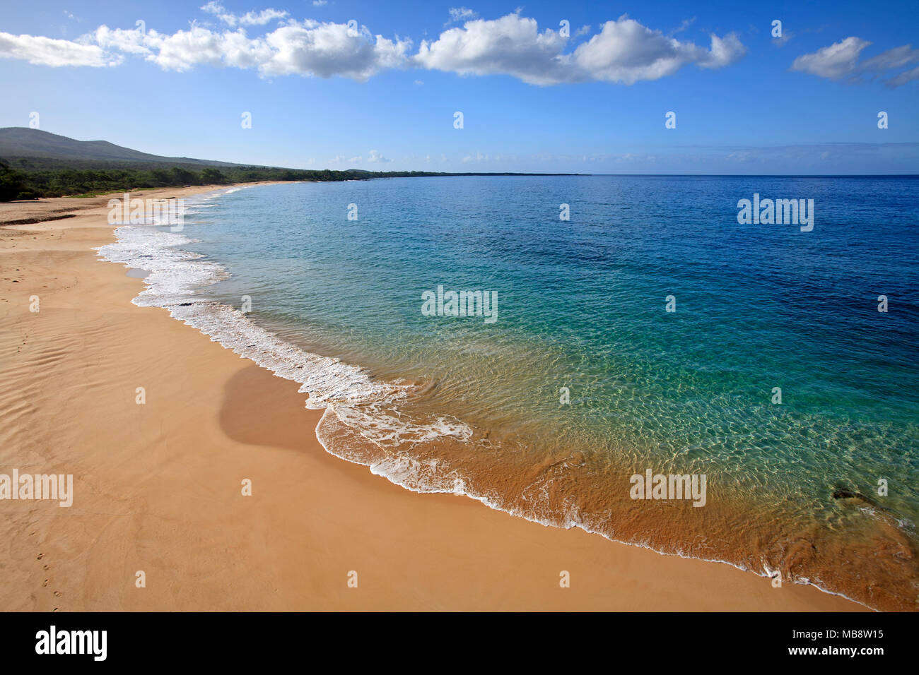 Aerial view of Big Beach, Makena, Maui, Hawaii Stock Photo - Alamy