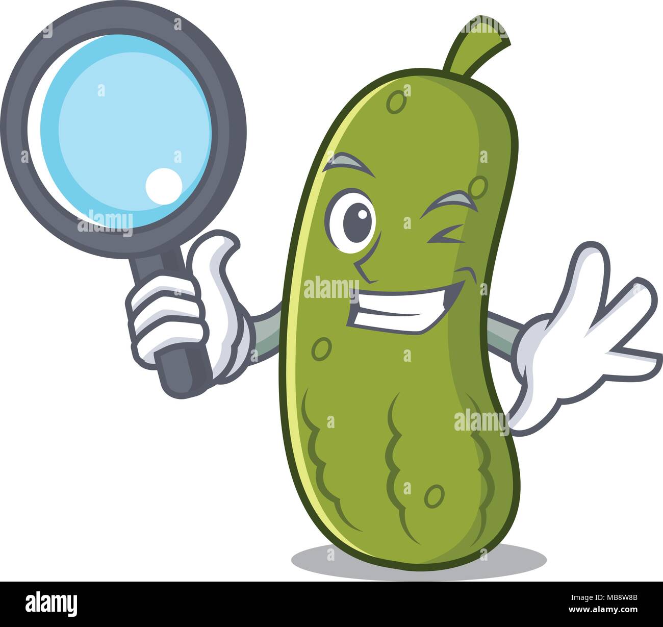 Detective pickle character cartoon style Stock Vector Image & Art - Alamy