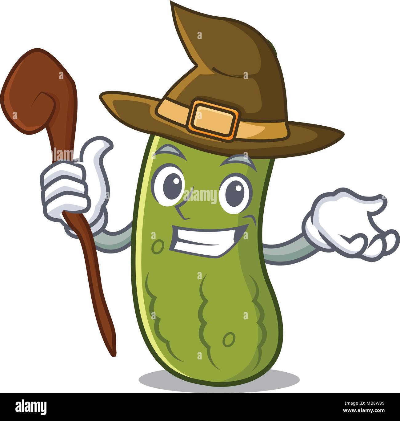 Witch pickle mascot cartoon style Stock Vector Image & Art - Alamy