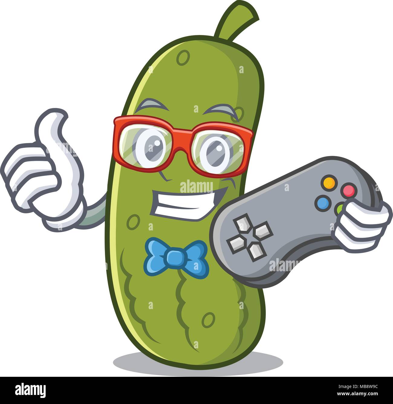 Gamer pickle mascot cartoon style Stock Vector Image & Art - Alamy