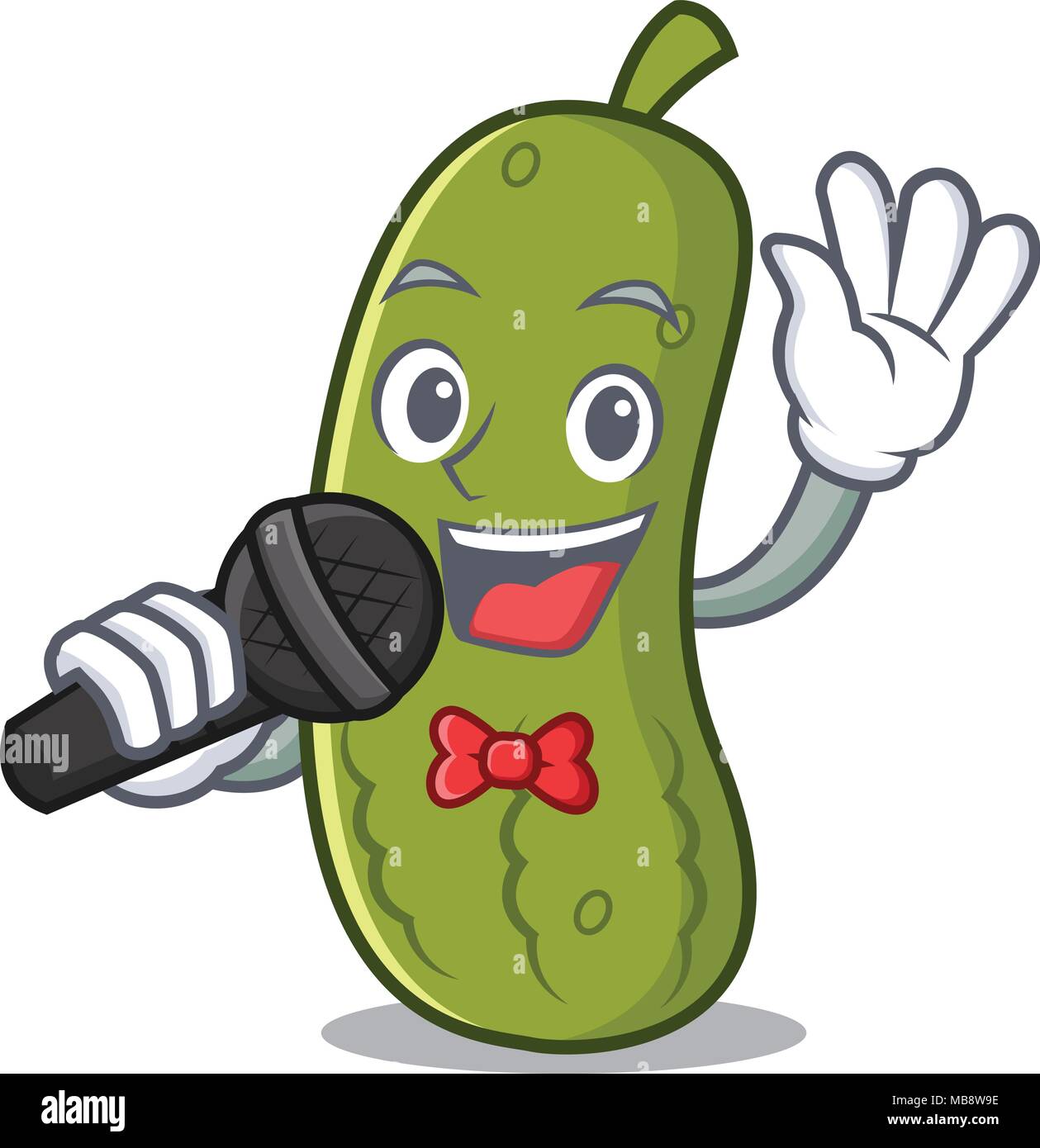 Singing pickle mascot cartoon style Stock Vector Image & Art - Alamy