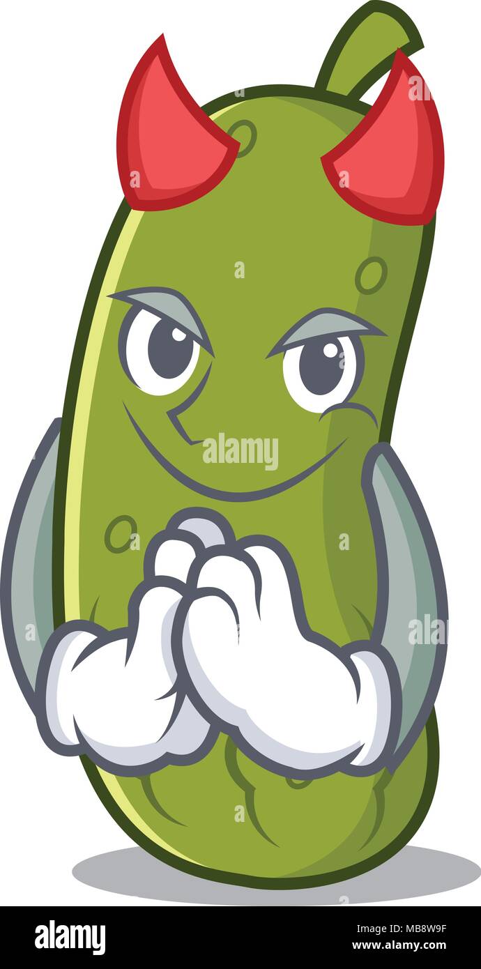 Devil pickle mascot cartoon style Stock Vector Image & Art - Alamy