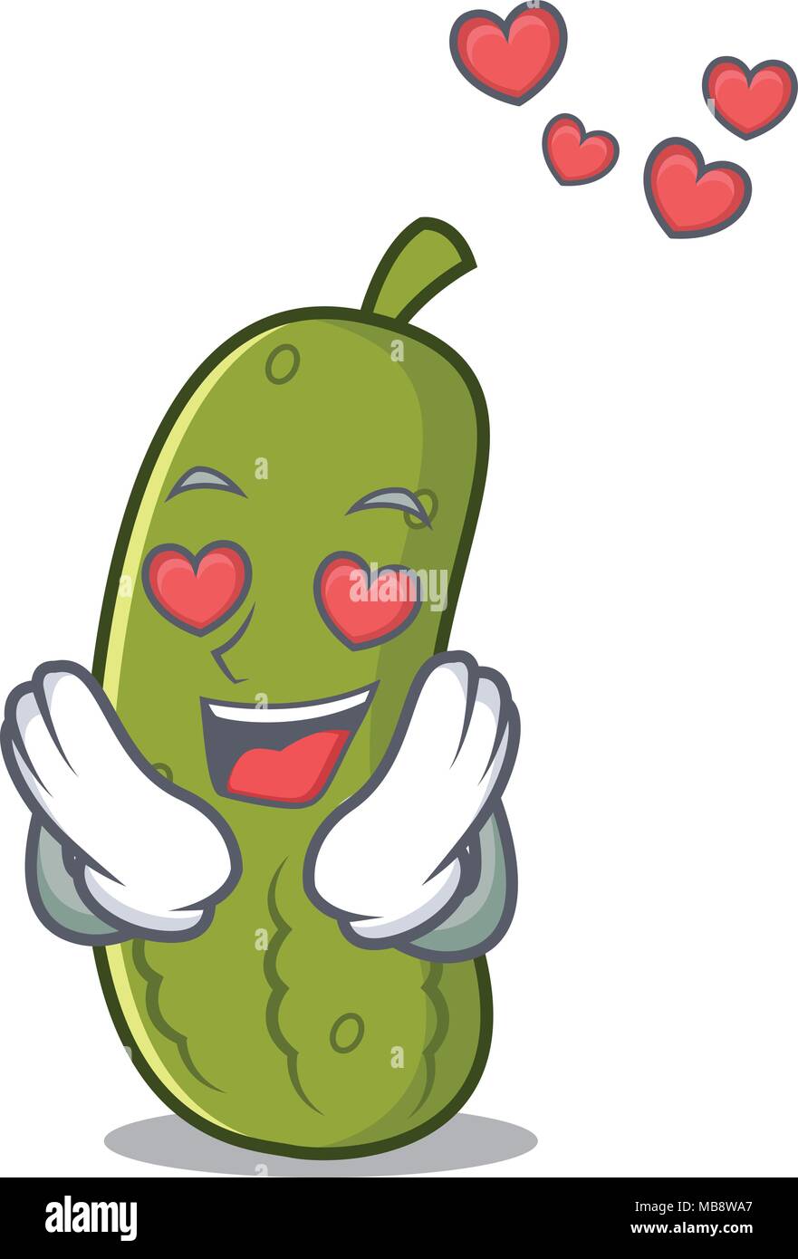 In love pickle mascot cartoon style Stock Vector Image & Art - Alamy